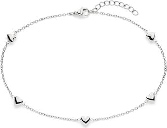s.Oliver Anklet - Elegante Fu&szlig;kette aus poliertem Edelstahl - silber - Rolokette verstellbar bis 27 cm - wasserfest & hautfreundlich