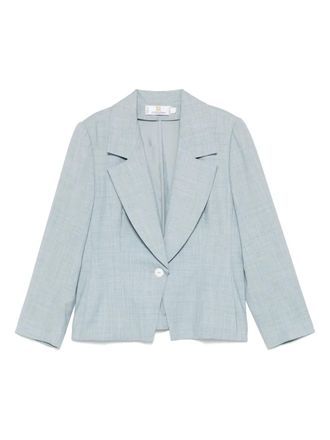 Givenchy blazer à carreaux (années 1990) - Bleu