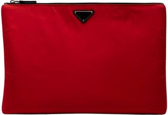 Prada Pochette plate Pre-owned - Femme - Pre-owned - Rouge - Taille: ONE Size