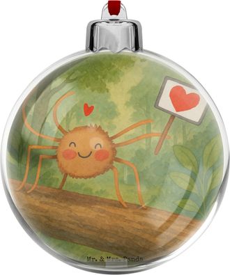 Mr. & Mrs. Panda Weihnachtskugel Spinne Agathe Motivation Design - Geschenk, Kunststoff, Gl&uuml;ck, christbaumkugel, Dankesch&ouml;n, weihnachtsbaumkugeln, weihnachtskugeln, Ve