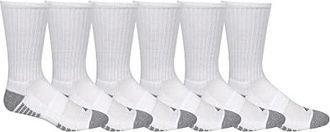 Columbia Lot de 6 Paires de Chaussettes avec Soutien de la voûte Plantaire, Blanc, Taille Unique Homme