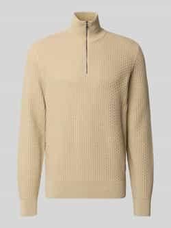 HUGO BOSS Regular Fit Troyer aus reiner Baumwolle Modell H-ULICIO