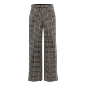 Fabiana Filippi Weite Jersey-Hose mit Karomuster - - Trousers - Damen - Mehrfarbig - S