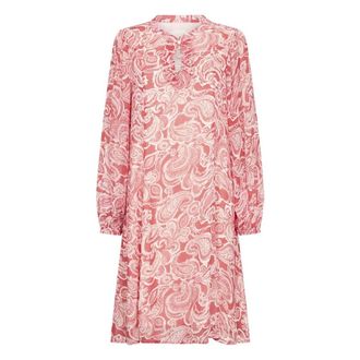 Part Two Bitters&uuml;&szlig;es Kleid mit Paisley-Muster - - Dresses - Damen - Rosa - 3XL