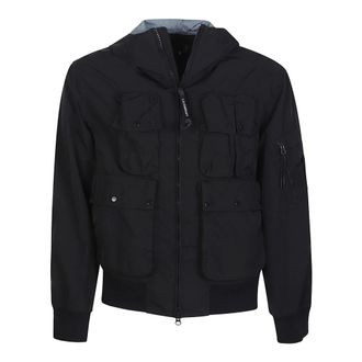 C.P. Company C.p. Company, Homme, Vestes, Bleu, Taille: M Chrome-R Goggle Jacket