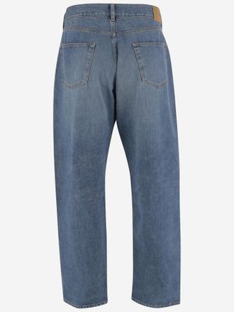 Saint Laurent Mens Mick Jeans Cotton Denim Navy