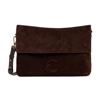 Coccinelle Sac bandouli&egrave;re en daim - Femme - Sacs - Brun - Taille: ONE Size
