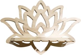 Generico Schwimmender Holzrahmen, dekorativ, hohler Aufbewahrungsrahmen, 22,7 x 33 cm, dekorativer St&auml;nder aus Naturholz, elegantes Montagedesign