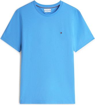 Tommy Hilfiger Softes T-Shirt mit kleiner Logo-Stickerei, Regular Fit in