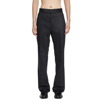 Tom Ford Herringbone Stripe Wool Trousers
