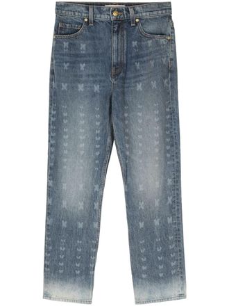 Ulla Johnson Hoch sitzende Agnes Cropped-Jeans - Blau