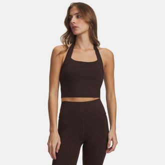 Under Armour Meridian Neckholder Tanktop f&uuml;r Damen Kona Braun / Kona Braun XXL