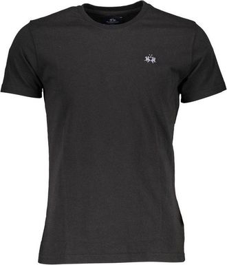 La Martina T-Shirt Herren Kurzarm-T-Shirt Schwarz - Regular Fit mit