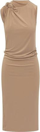Sportmax Femme, Robes, Beige, Taille: 44 FR Sleeveless Long Dress