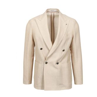 Tagliatore Beiger Blazer - - Jackets - Herren - Beige - XL