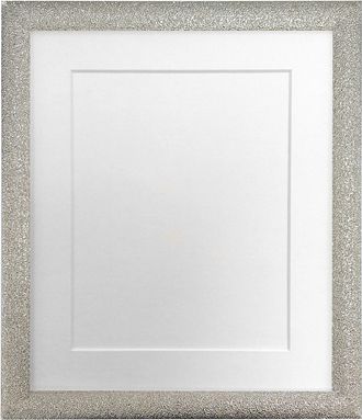 Frames by Post Bilderrahmen mit weißem Passepartout, 45 x 30 cm, Kunststoffglas Image Size 14 x 8 Inch
