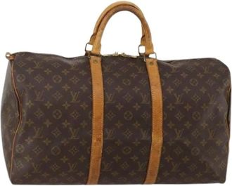 Louis Vuitton Sac Boston Keepall 50 doccasion - Femme - Pre-owned - Brun - Taille: ONE Size
