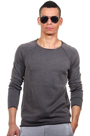 Selected Herren Clash Acid Crew Neck NOOS I Pullover, Grau (Pirate Black), X-Large (Herstellergröße: XL)