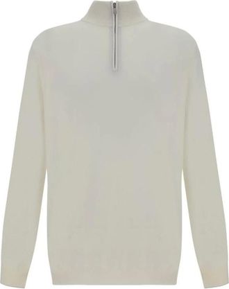 Brunello Cucinelli Herren, Strickwaren, Weiß, 2XLGröße