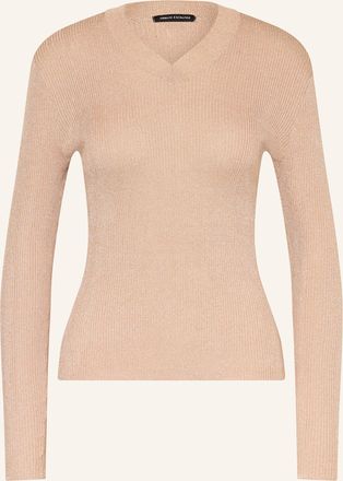A|X Armani Exchange Longsleeve Mit Glitzergarn gold