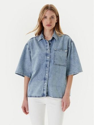 Mustang Jeans Mustang Jeanshemd Ella 1016568 Blau Oversize
