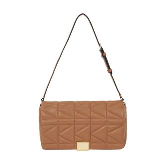 Karl Lagerfeld K/Kuilt Medium Shoulder Bag - Femme - Sacs - Brun - Taille: ONE Size