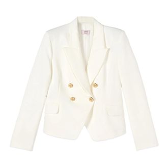Oltre Zweireihiger Blazer - - Jackets - Damen - Wei&szlig; - 4XL