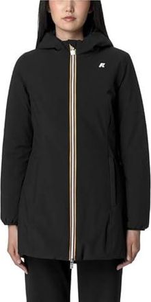 K-Way Kway Veste dhiver DENISE ST WARM REVERSIBLE K6128UW BCF BLACK PURE BEIGE CASHMERE- TG 6 (L)