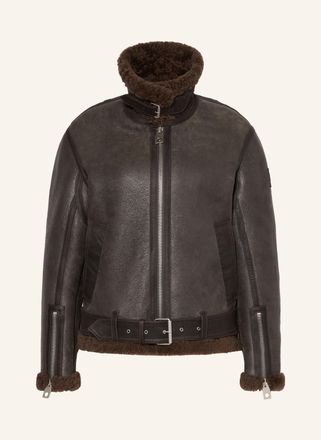 Belstaff Lederjacke Erskine grau