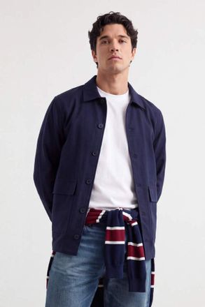 Trendyol MAN Herren Dunkelblau Einfarbig Lang Regular Fit Hemden