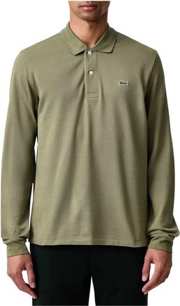 Lacoste Polo L.12.12 Manches Longues Coupe Classique - Homme - Tops - Vert - Taille: S