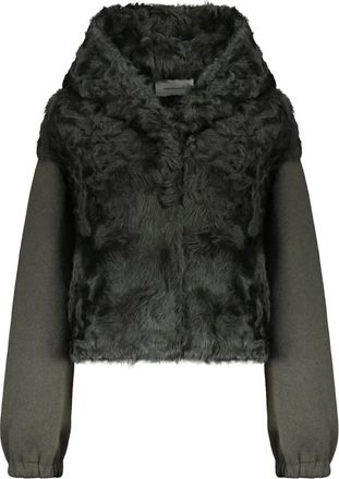 Yves Salomon Femme, Vestes, Vert, Taille: 40 FR Faux Fur & Shearling Vestes