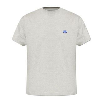 Jil Sander T-Shirt mit gesticktem Logo - - Tops - Herren - Grau - L