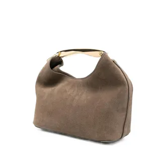Elleme Small Boomerang Suede Shoulder Bag - Brown