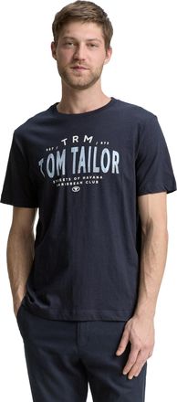 Tom Tailor Herren 1046756 T-Shirt, 10668-Sky Captain Blue, L