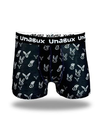 Unabux Boxer BLACK WHITE RABBIT