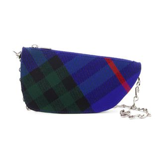 Burberry Unisex Micro Shield Wallet Blue Synthetic