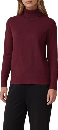 s.Oliver Feinstrickpullover aus Viskosemix mit Rollkragen