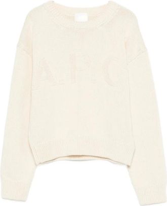 A.P.C. A.p.c., Femme, Pulls, Blanc, Taille: 38 FR Sweater A.p.c