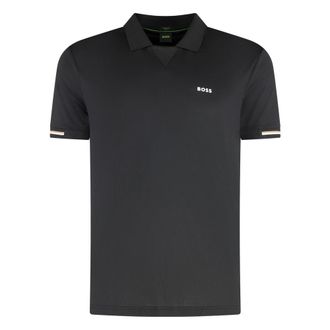HUGO BOSS Technische Poloshirt aus Funktionsstoff - - Tops - Herren - Schwarzk - S