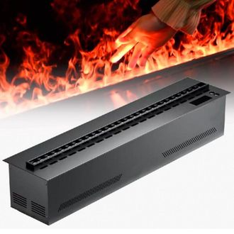 Generic Elektrischer Wasserdampfkamin - Smart 3D Flamme Luftbefeuchter für Büro, Zuhause, Hotel, Restaurant - Dampfdekoration mit realistischen Flammen(Remote