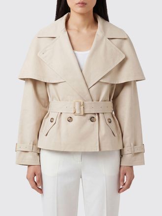 Urban Code Trench court crois&eacute; en pur coton avec ceinture r&eacute;glable &agrave; la taille