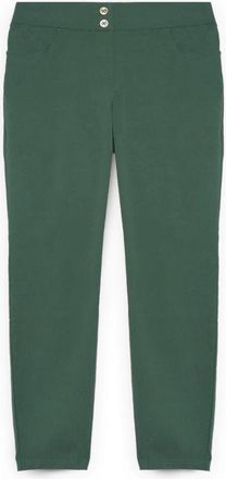 Fiorella Rubino Femme, Pantalons, Vert, Taille: 42 FR Pantalon Skinny en M&eacute;lange de Viscose