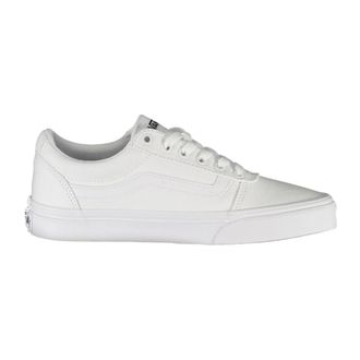 Vans Femme, Chaussures, Blanc, Taille: 37 EU Baskets blanches sportives avec d&eacute;tails contrast&eacute;s