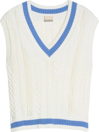 Pennyblack Pbbpotenza V-Ausschnitt Strickware - - Knitwear - Damen - Wei&szlig; - S