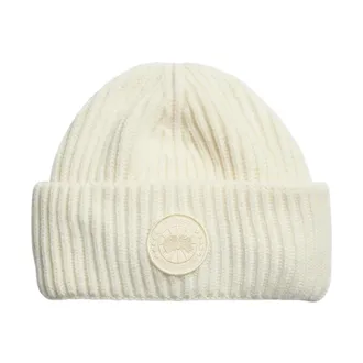 Canada Goose Bonnet en cachemire double revers - unisex - Accessoires - Blanc - Taille: ONE Size
