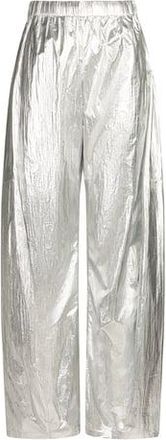 Tibi Pantalon ample m&eacute;tallis&eacute;