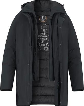 Save The Duck Herren Jacke schwarz Mikrofaser unifarben