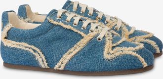 Moschino Baskets en jean - Bleu