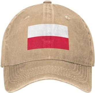 Generic Drapeau De La Pologne Homme Femme Chapeau De Cowboy S&eacute;chage Rapide Trucker Caps Anti UV Casquette De Baseball pour Ext&eacute;rieur Randonn&eacute;e Cyclisme